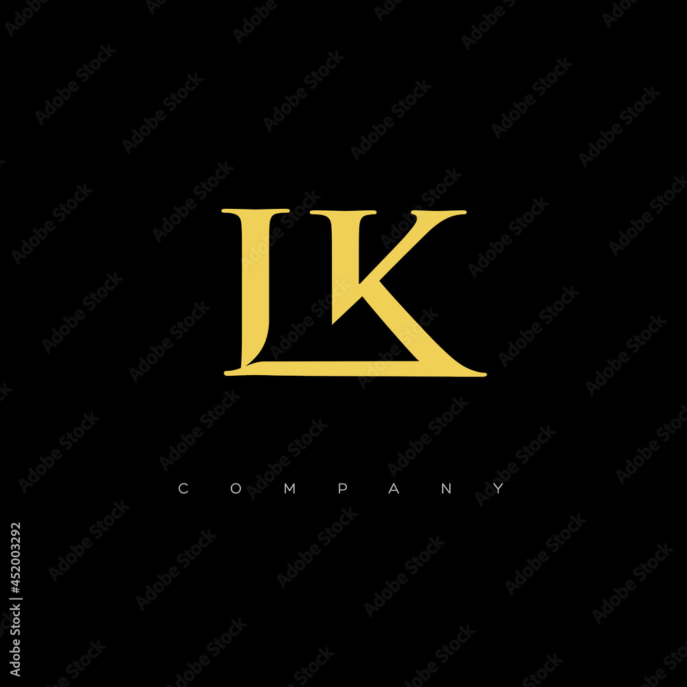 initial LK logo design vector Stock Vector | Adobe Stock