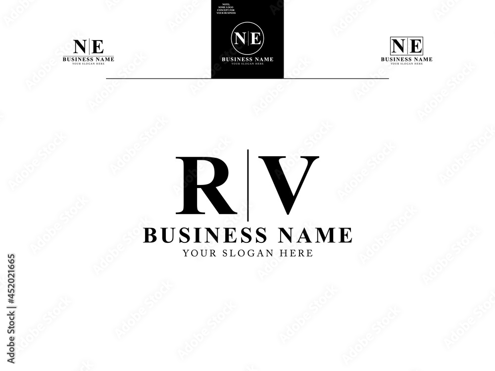 Letter RV Logo, Monogram rv logo icon vector with Abstract R&V simple ...