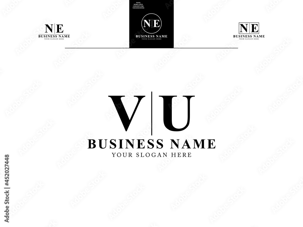 Letter VU Logo, Monogram vu logo icon vector with Abstract V&U simple ...