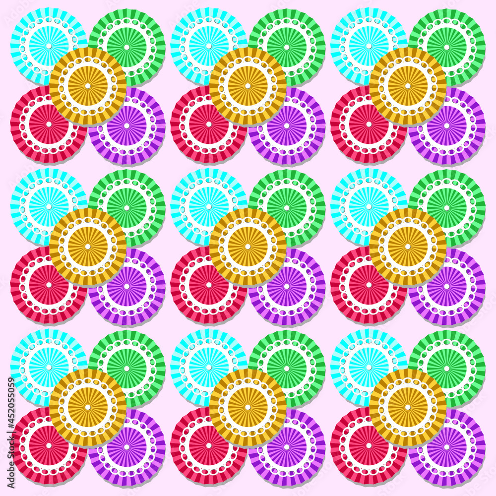 Asian and South Asian Textile Design Stock Vector | Adobe Stock