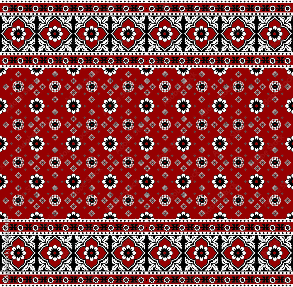 Sindhi Ajrak Design and Sindhi Cultural Textile Design Stock Vector ...