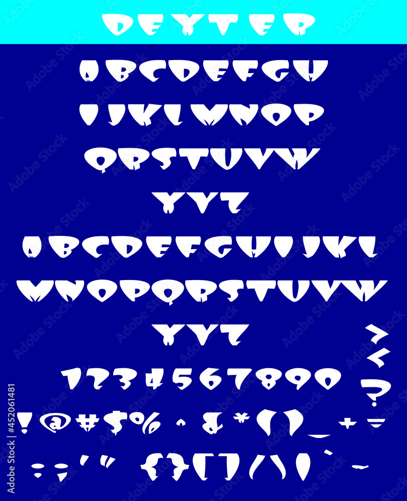 Amazing Vector Fonts Design and Modern Font Vector Design Stock Vector ...