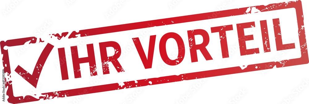 stempel Ihr Vorteil mit Haken Stock Vector | Adobe Stock