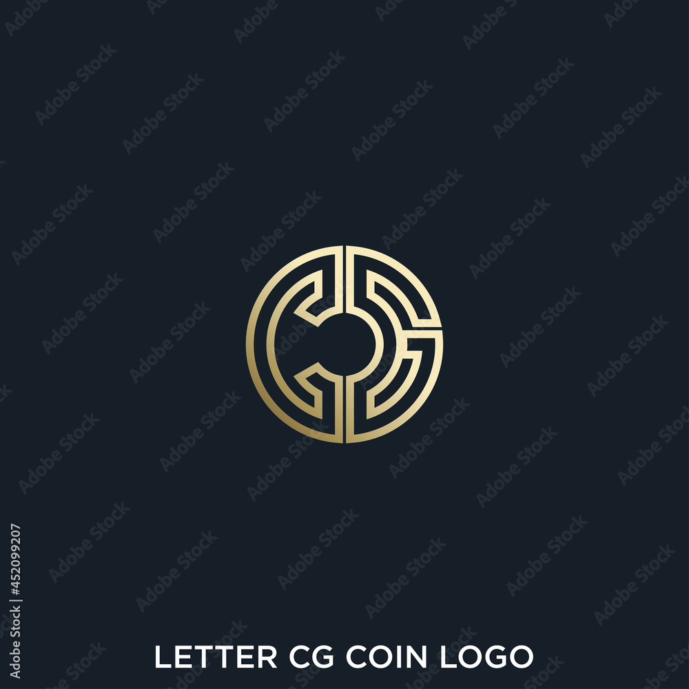 CG LETTER LOGO DESIGN VECTOR Stock Vector | Adobe Stock