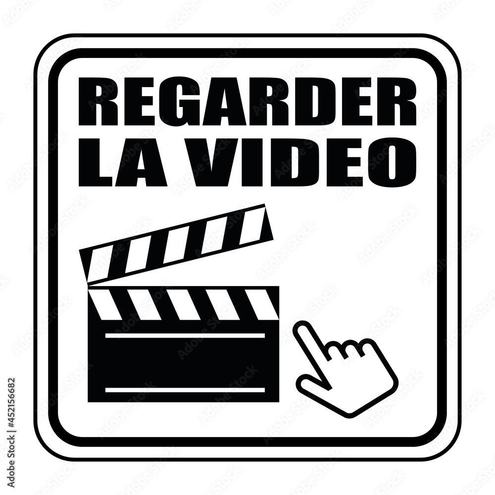 Logo regarder la vidéo. Векторный объект Stock | Adobe Stock