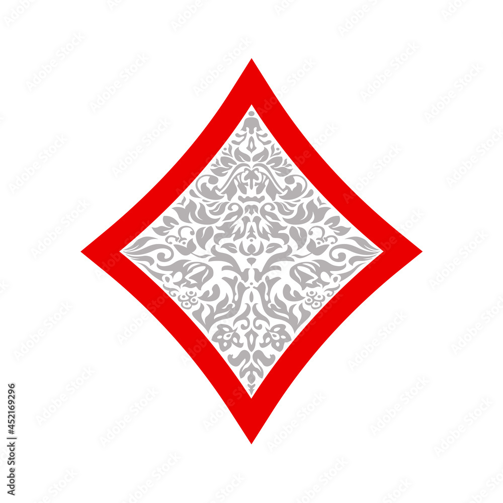 Poker playing card suit Diamonds design shape single icon. Diamonds ...