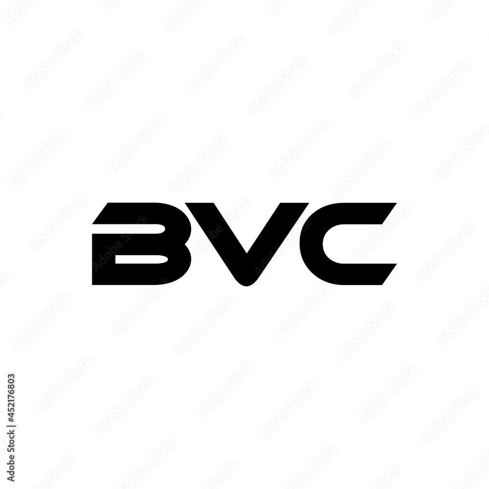BVC letter logo design with white background in illustrator, vector ...