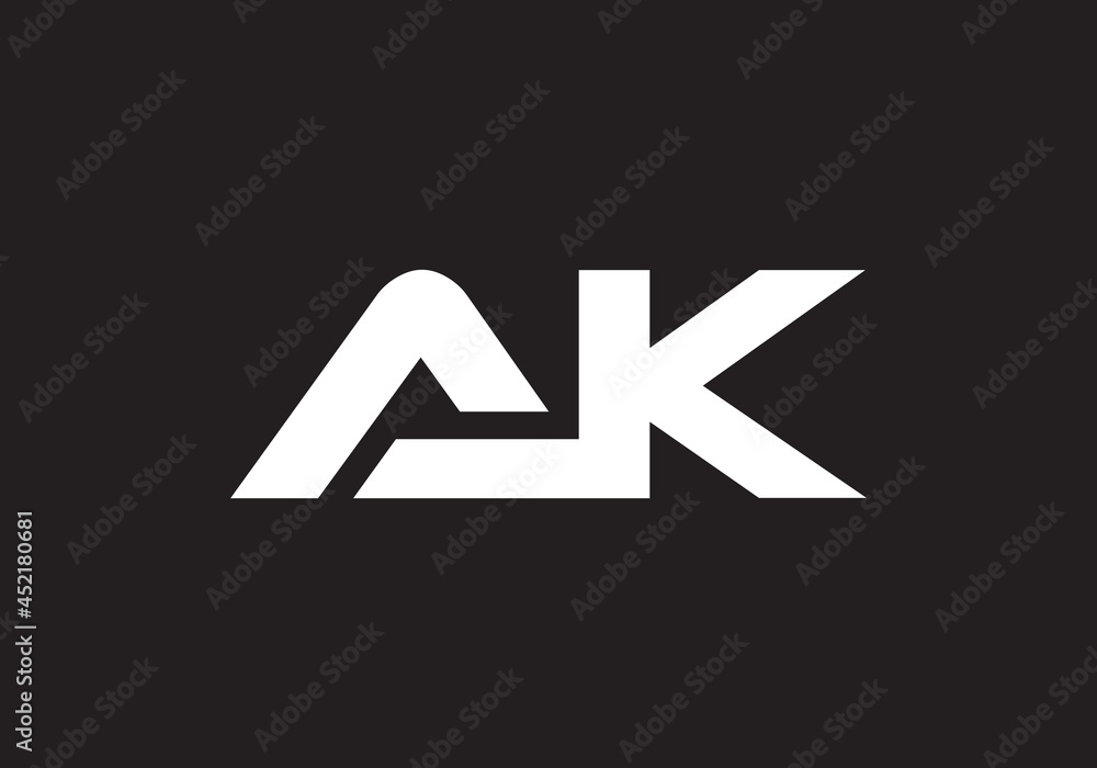 AK logo. AK creative latter logo icon design Stock Vector | Adobe Stock