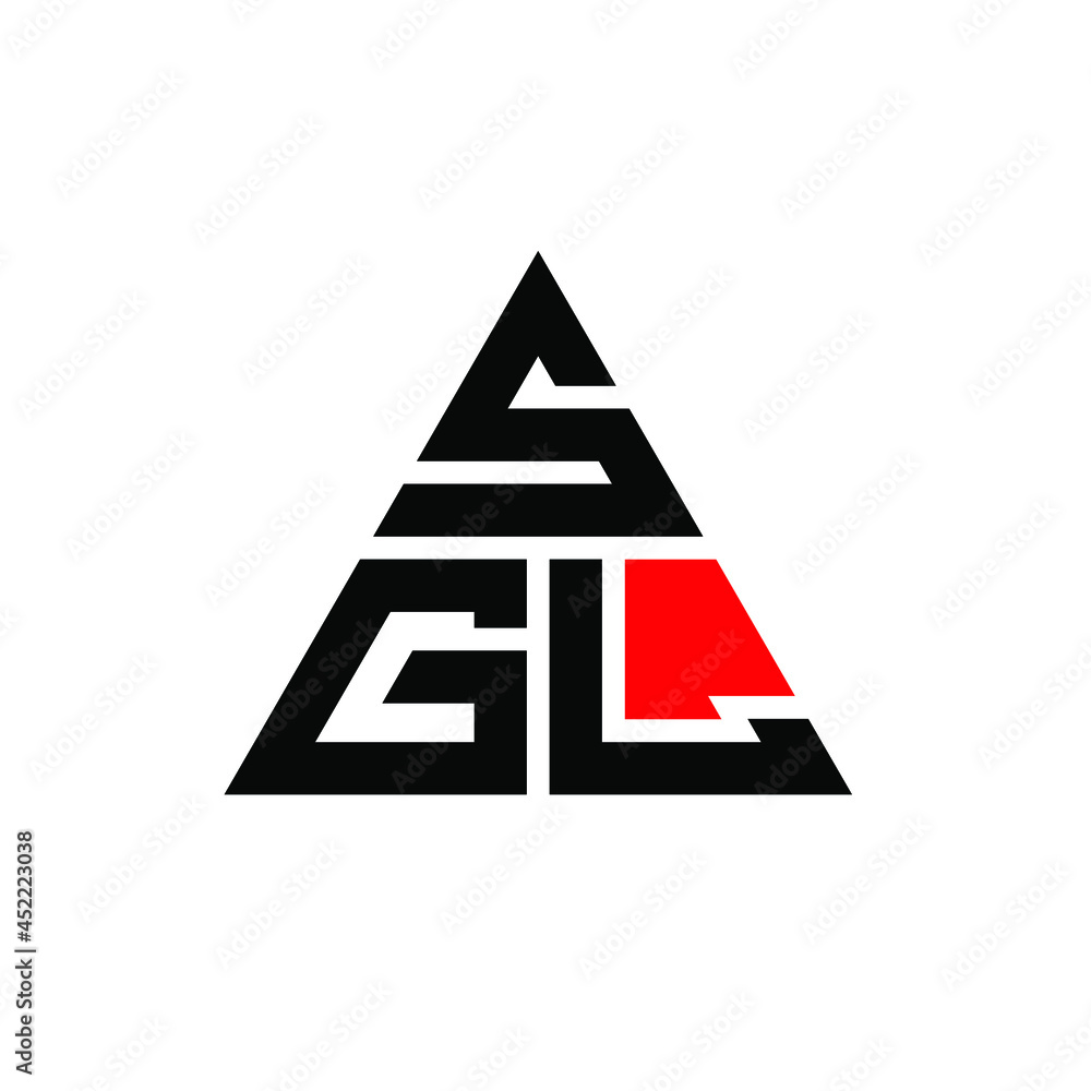 SGL triangle letter logo design with triangle shape. SGL triangle logo ...