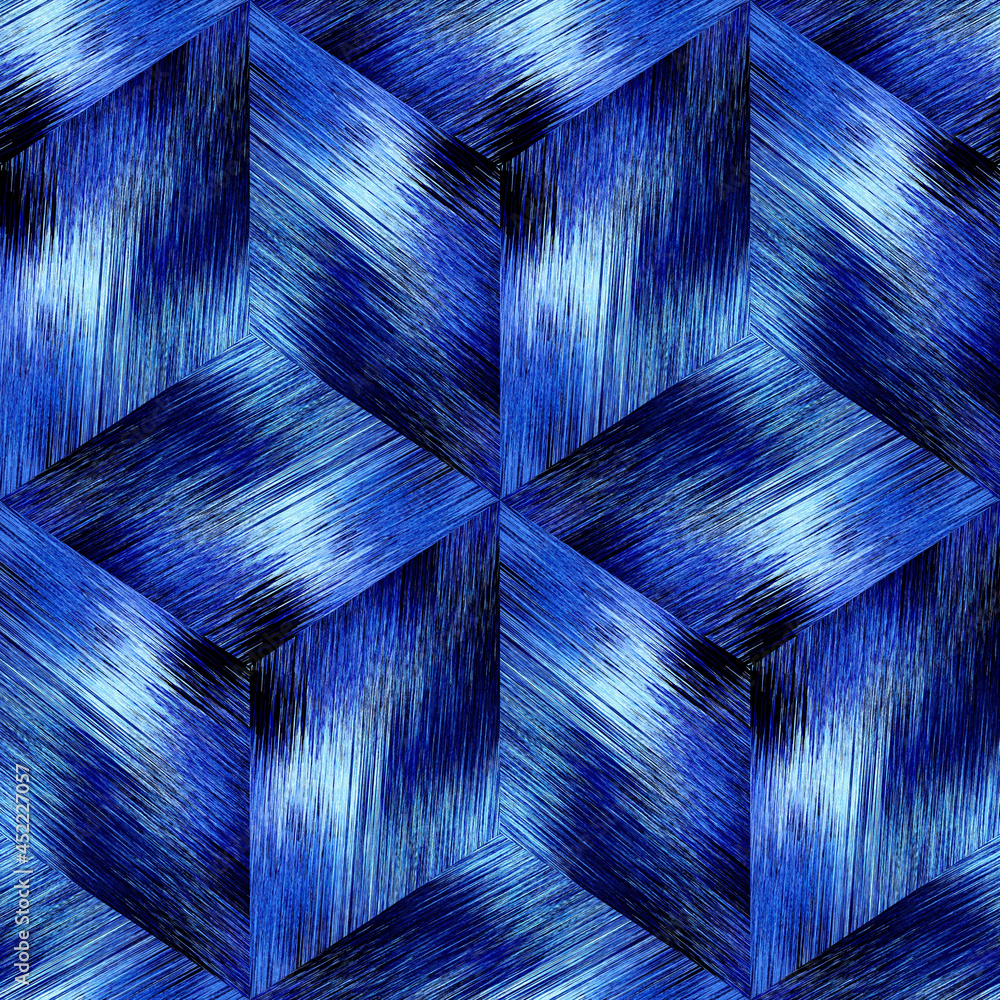 Low poly tie dye geometric diamond star texture. Seamless liquid dip ...