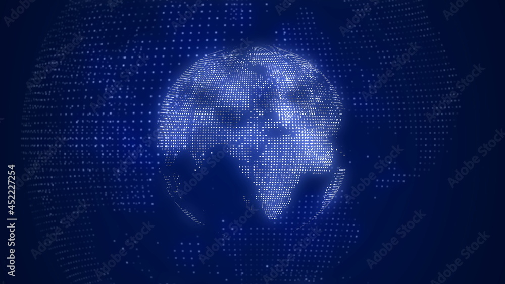 Global technology world map, flat Earth, globe worldmap icon, 3d ...