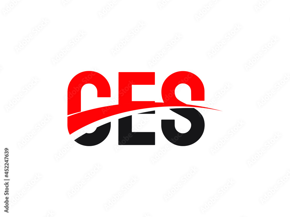 CES Letter Initial Logo Design Vector Illustration Stock Vector | Adobe ...