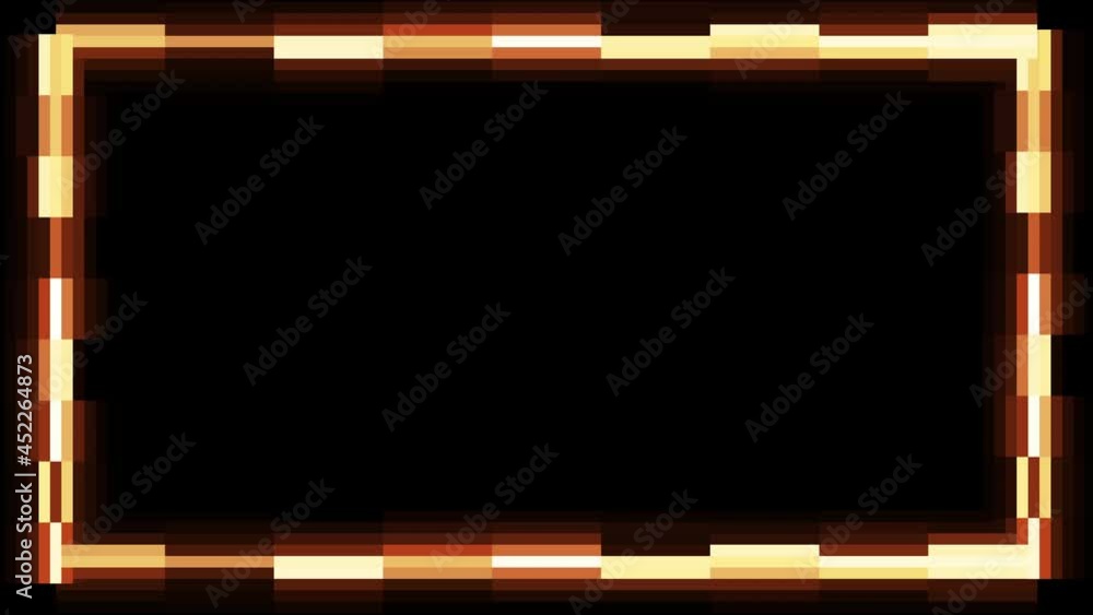 8 bit Loading Border Frame Outer Edge Pushing Pixels Computer Retro ...