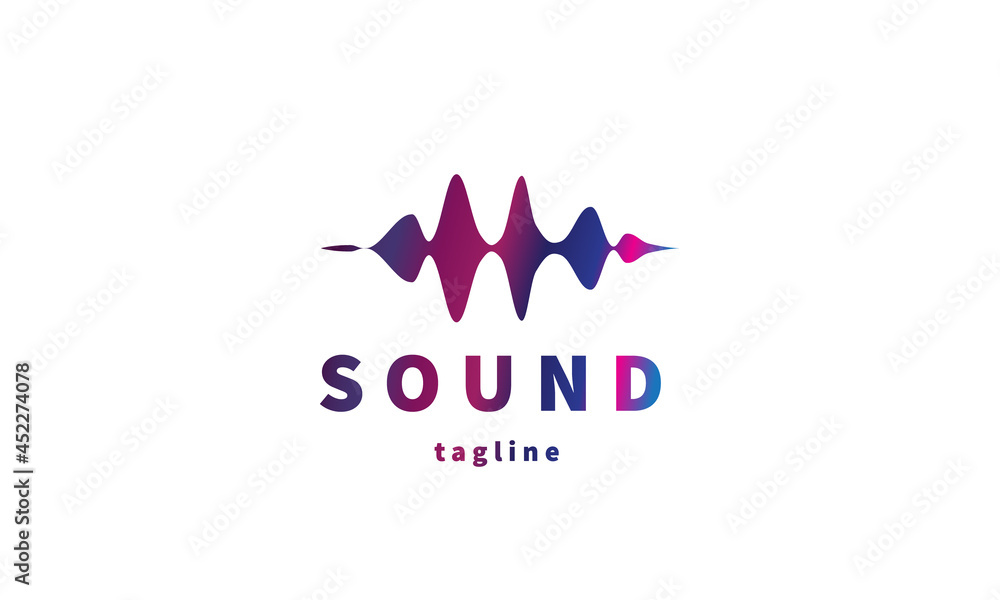 Premium vector logo sound, soundwave, music, dj, modern style Stock ...