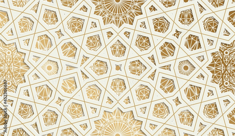 Decorative background for the celebration of Ramadan. Template for ...