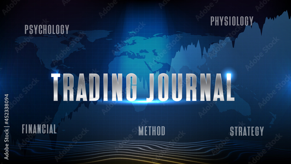 trading journalabstract futuristic technology background of trading ...