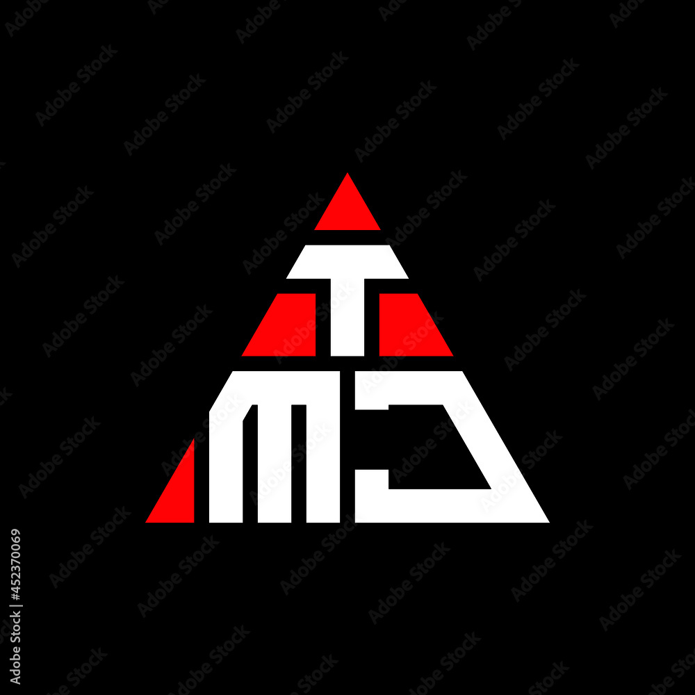 Tmj Triangle Letter Logo Design With Triangle Shape Tmj Triangle Logo Design Monogram Tmj