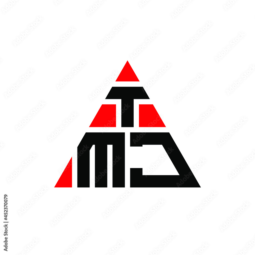 Tmj Triangle Letter Logo Design With Triangle Shape Tmj Triangle Logo Design Monogram Tmj