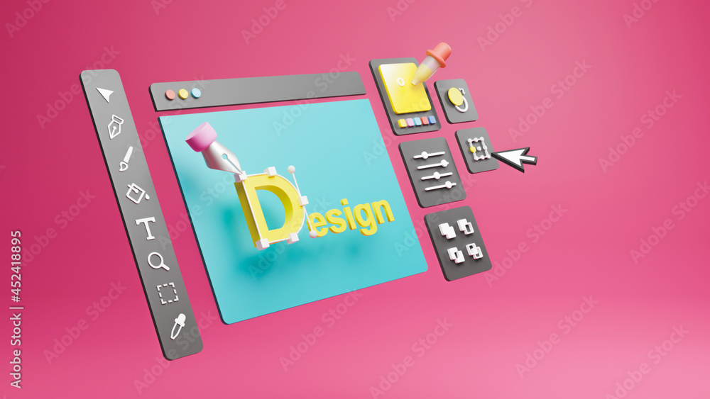 Graphic designer creative creator design logo artwork curve pen tool ...