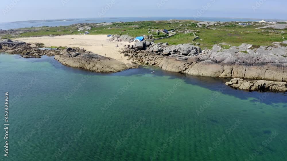 Beach at Kilkieran Bay, Ardmore, Connemara, County Galway, Ireland ...