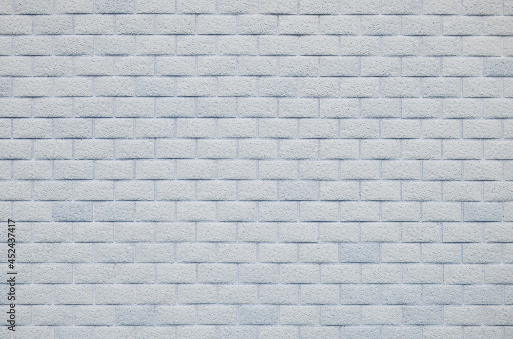 Light blue brick tile wall texture background. Modern rounded brick ...
