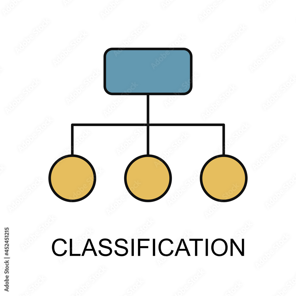 Vector illustration of a classification symbol. Stock Vector | Adobe Stock