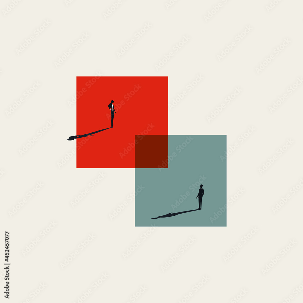 Business negotiation and merger vector concept. Symbol of partnership ...