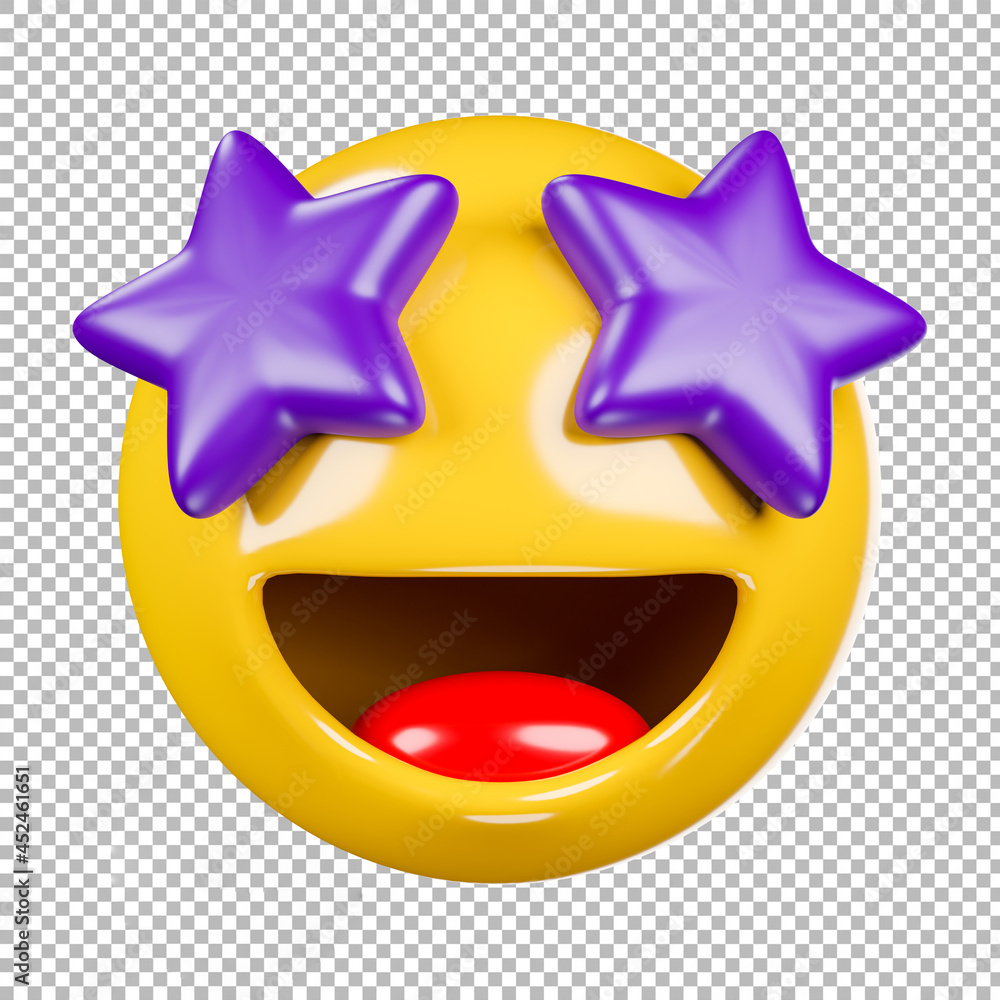 emoji or emoticon with transparent background,clipping path. Stock ...