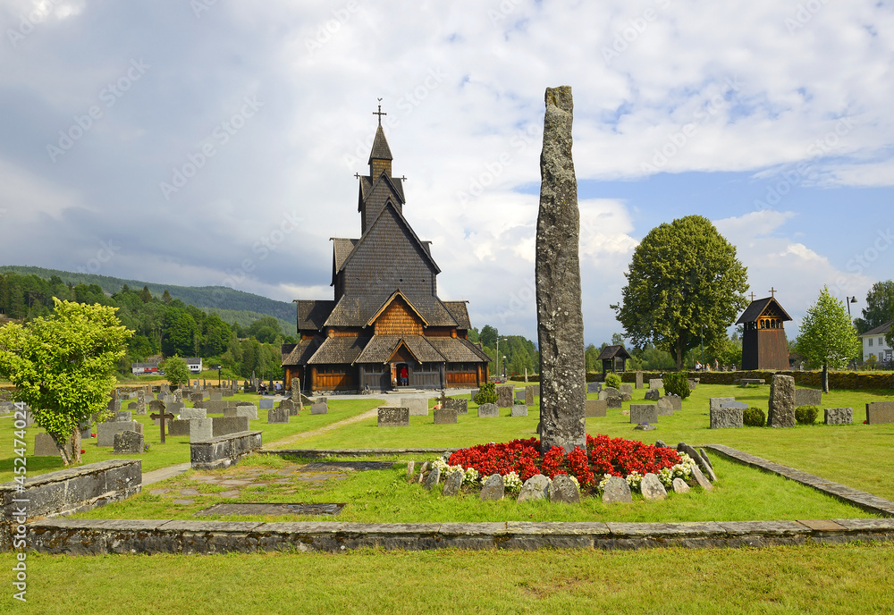 Heddal stave church, Notodden, the largest stave church in Norway ...