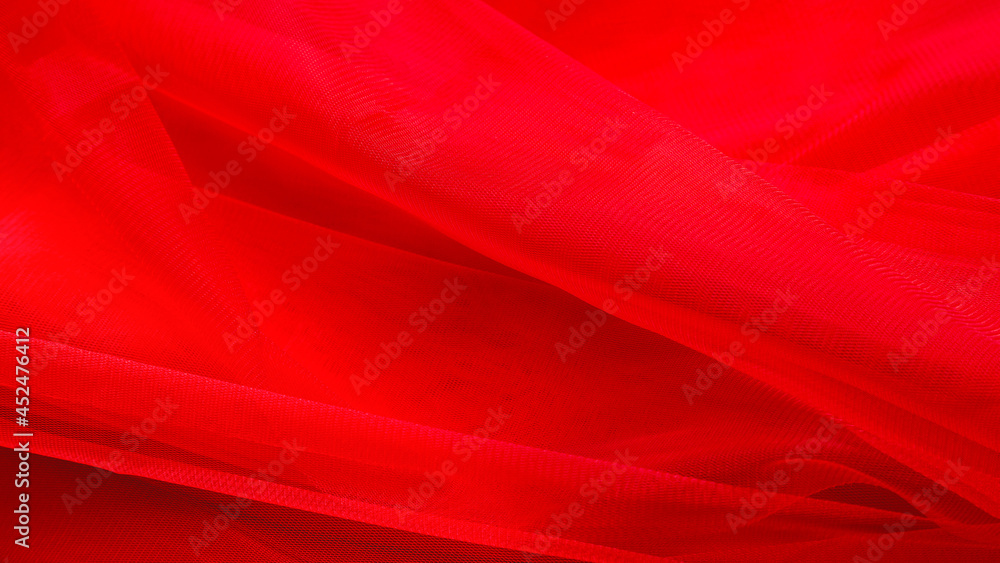 Red luxury tulle fabric texture for background. elegance wallpaper ...