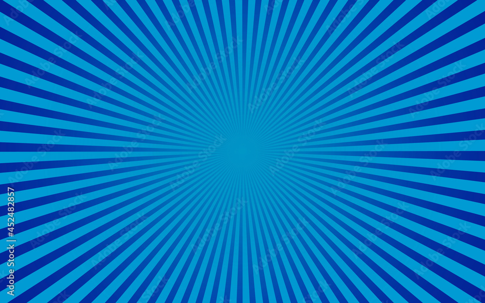 blue color burst background. blue sunburst vector illustration Stock ...