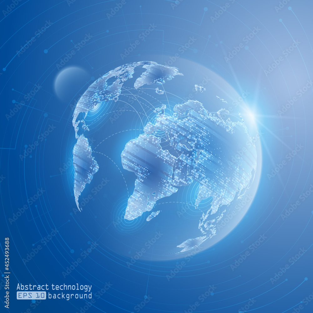 Background Earth Planet Map