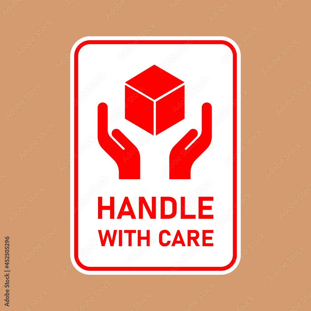Fragile package icons set, handle with care logistics and delivery ...