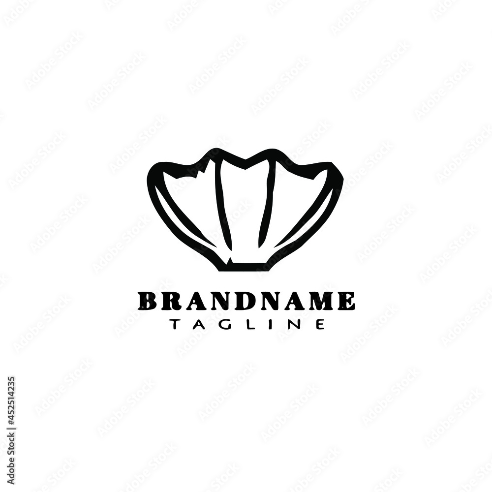 scallops logo icon design template cute illustration Stock Vector ...