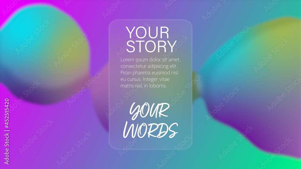 Blurred Explainer Panel Stock Template | Adobe Stock