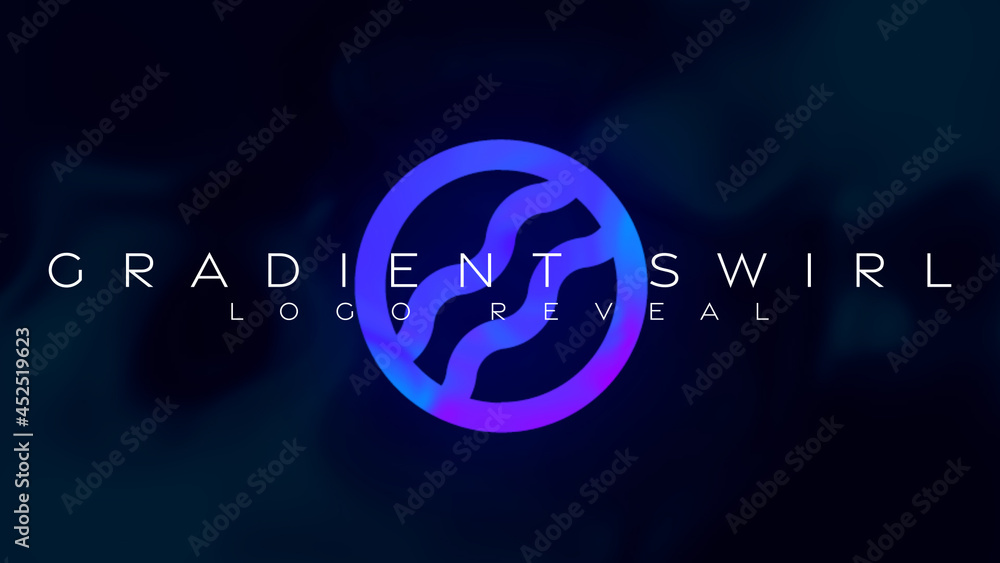 Gradient Swirl Logo Reveal Stock Template | Adobe Stock