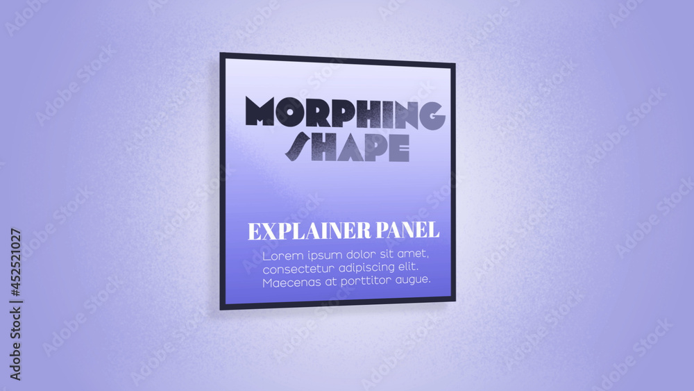Morphing Explainer Panel Stock Template | Adobe Stock