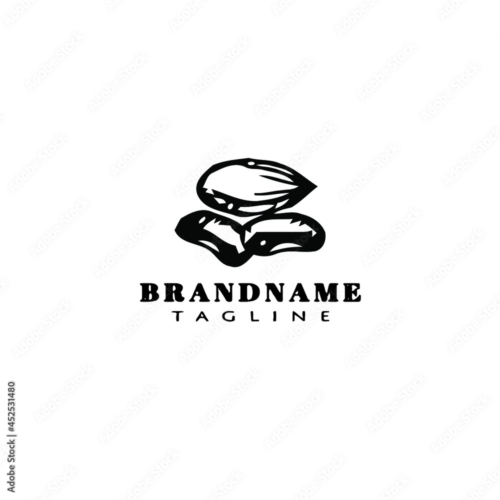 bean logo cartoon icon design template isolated vector illustration ...