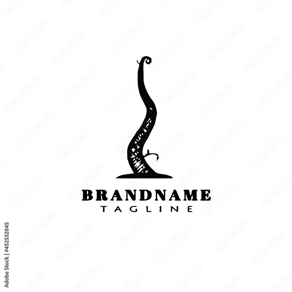 beanstalk logo cartoon icon design template isolated concept vector ...