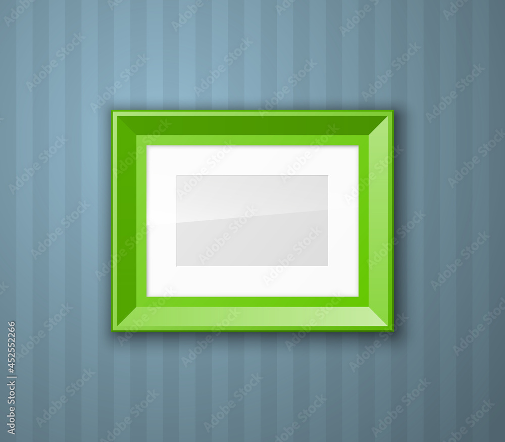 Set of color blank picture frames different sizes. Frame with ...