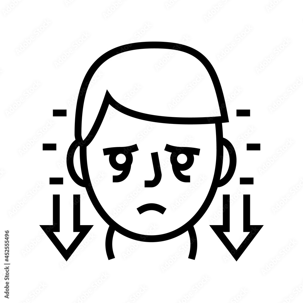 hyperthyroidism endocrinology line icon vector. hyperthyroidism ...