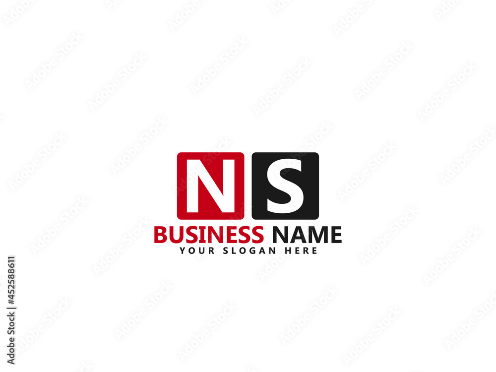 Vetor de Letter NS logo, ns logo design vector for all kind of use do ...