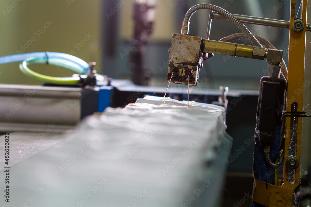 Production of independent springs for mattresses. Independent spring ...