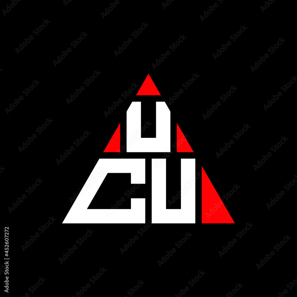 UCU triangle letter logo design with triangle shape. UCU triangle logo ...