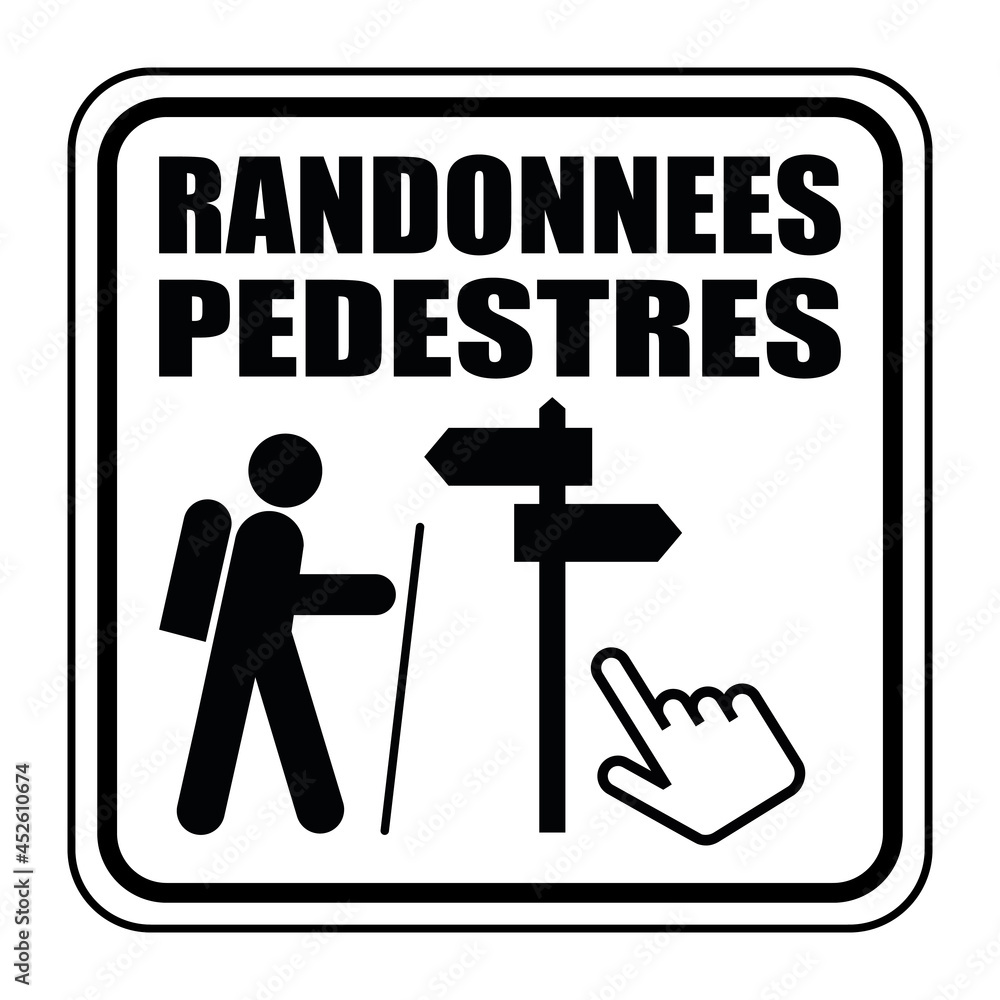 Logo randonnées pédestres. Stock Vector | Adobe Stock