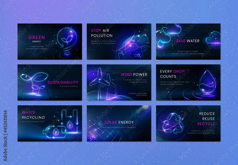 Environmental Technology Banner Template Stock Template | Adobe Stock