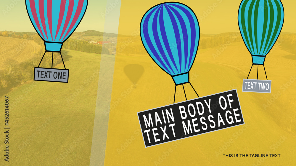 Balloon Text Stock Template | Adobe Stock