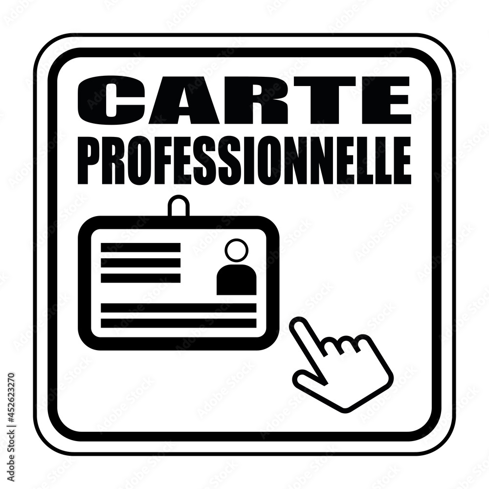 Logo carte professionnelle. Stock Vector | Adobe Stock