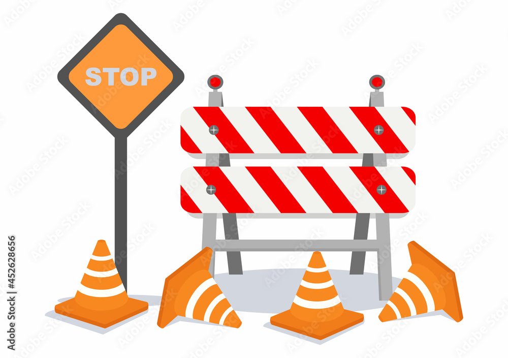 Cartoon Under Construction Signs