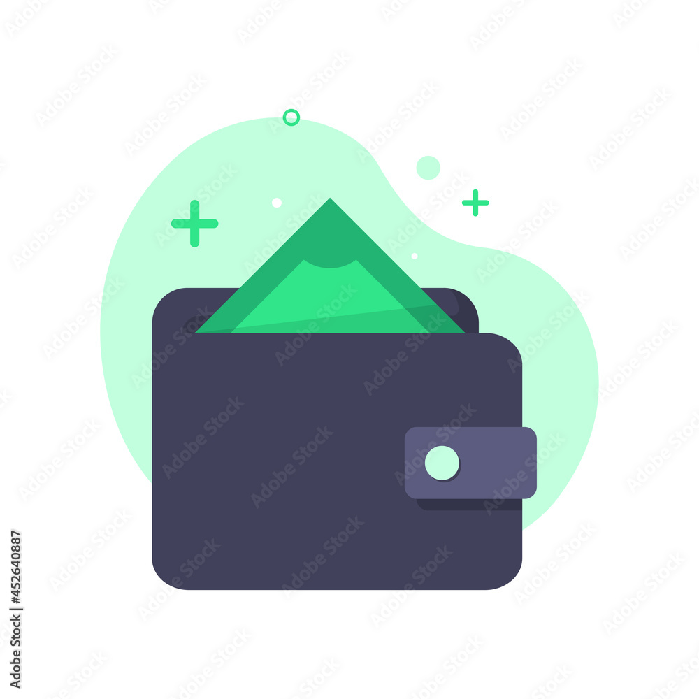 withdraw money, top up e wallet concept illustration flat design vector ...
